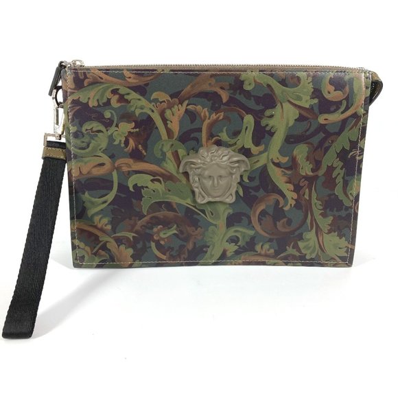 OTHERS | Bags | Versace Camouflage Medusa 3d Pouch With Strap Bag ...